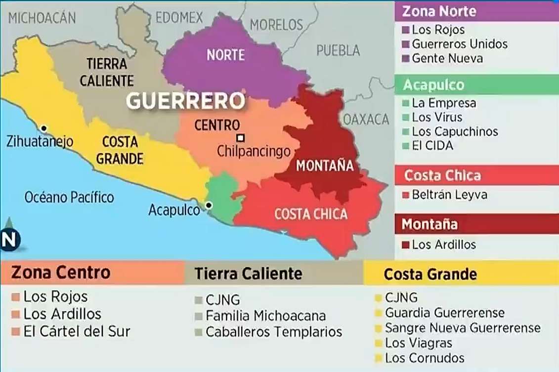 Azota inseguridad al estado de Guerrero; operan 22 grupos criminales | El Bordo