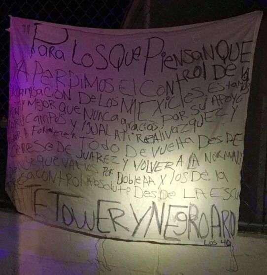 Localizan narcomanta firmada por El Tower | El Bordo