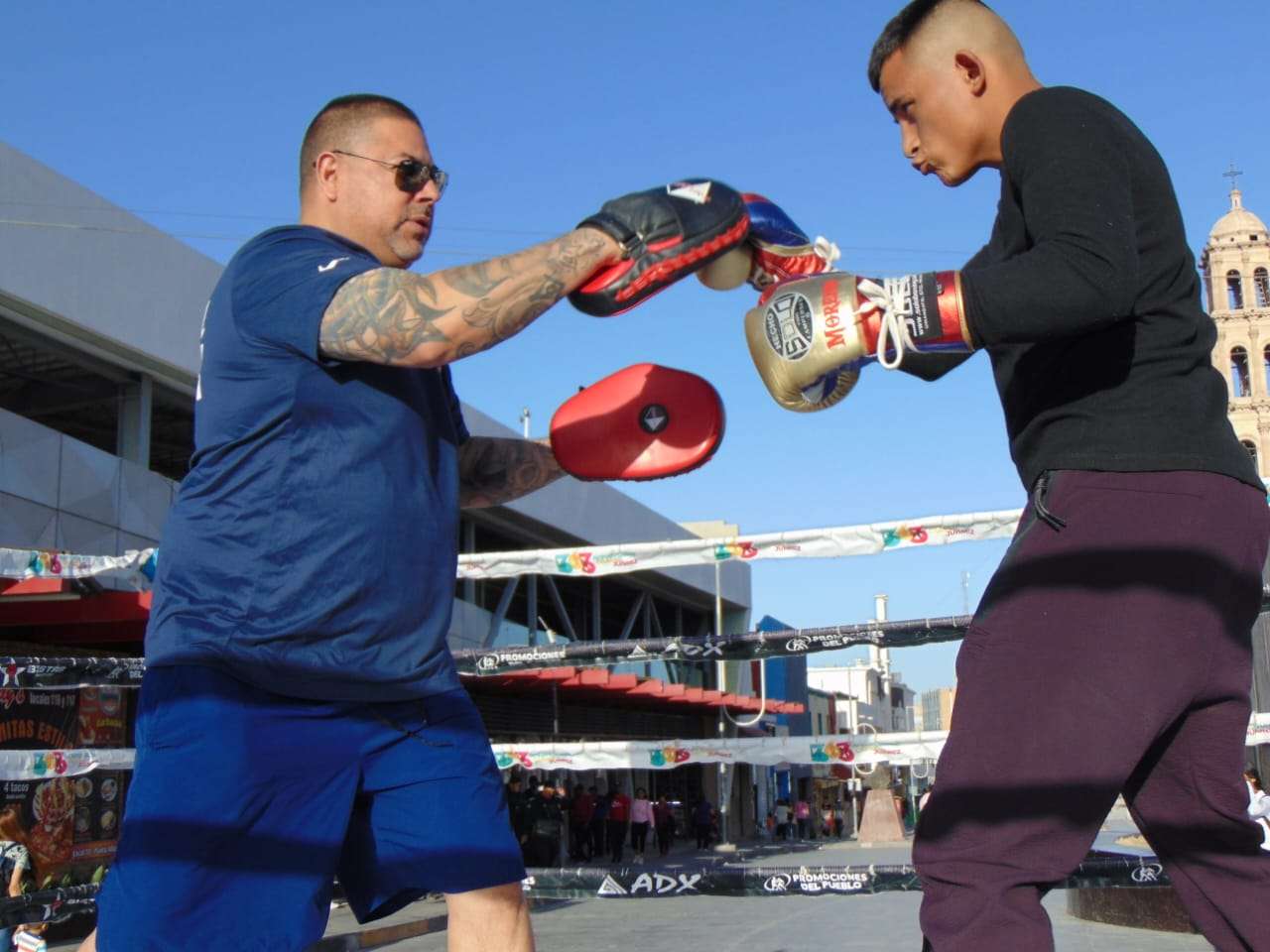 Entrenan La Bonita Fernández y Micky Román en el Centro | El Bordo