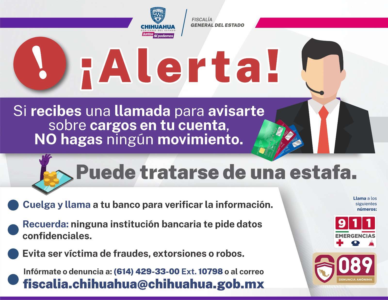 Alertan a la ciudadanía por fraude en llamadas falsas de bancos | El Bordo