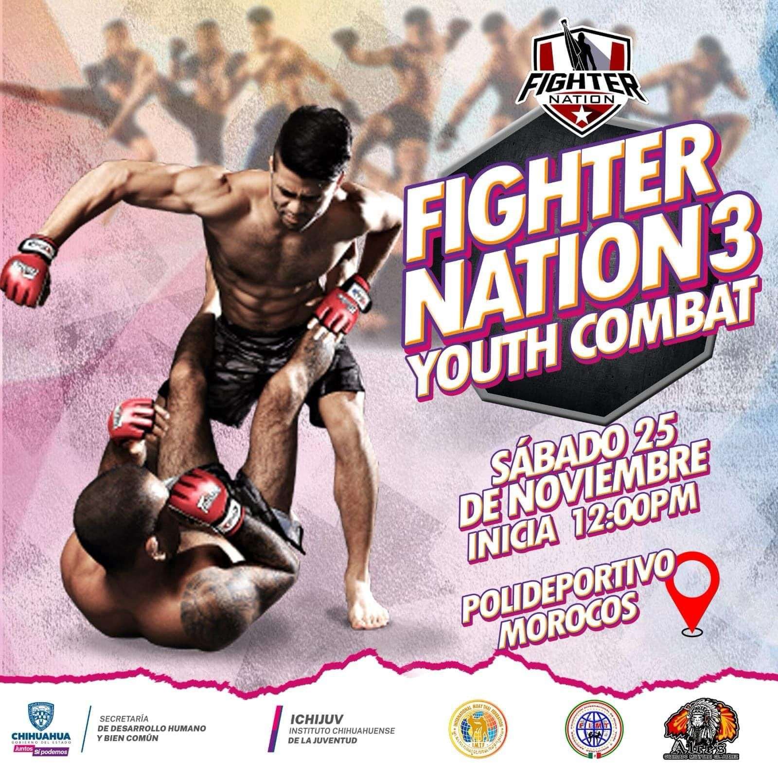 Invita Estado a Fighter Nation 3 Youth Combat | El Bordo
