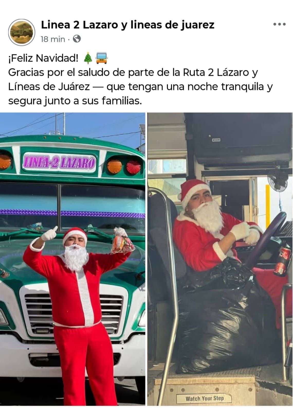 Reparte joven vestido de Santa juguetes en rutera | El Bordo